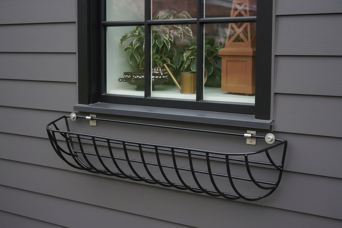 24" Steel Hayrack Window Box Planter | Henderson Garden Supply